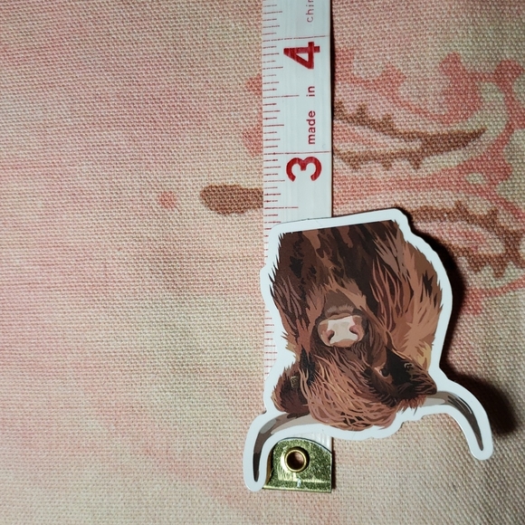 Office | H Highland Cow Sticker Western Farmhouse Decor Highland Cattle ...